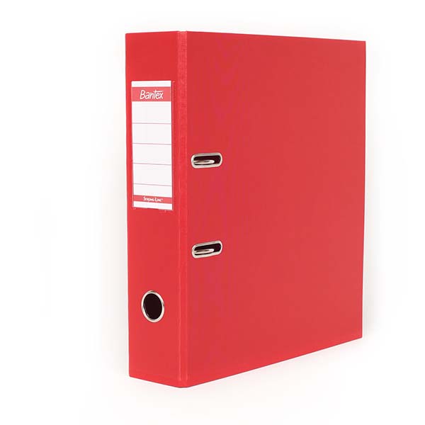 a4 polypropylene lever arch files - 70mm red | Ribbens Office National