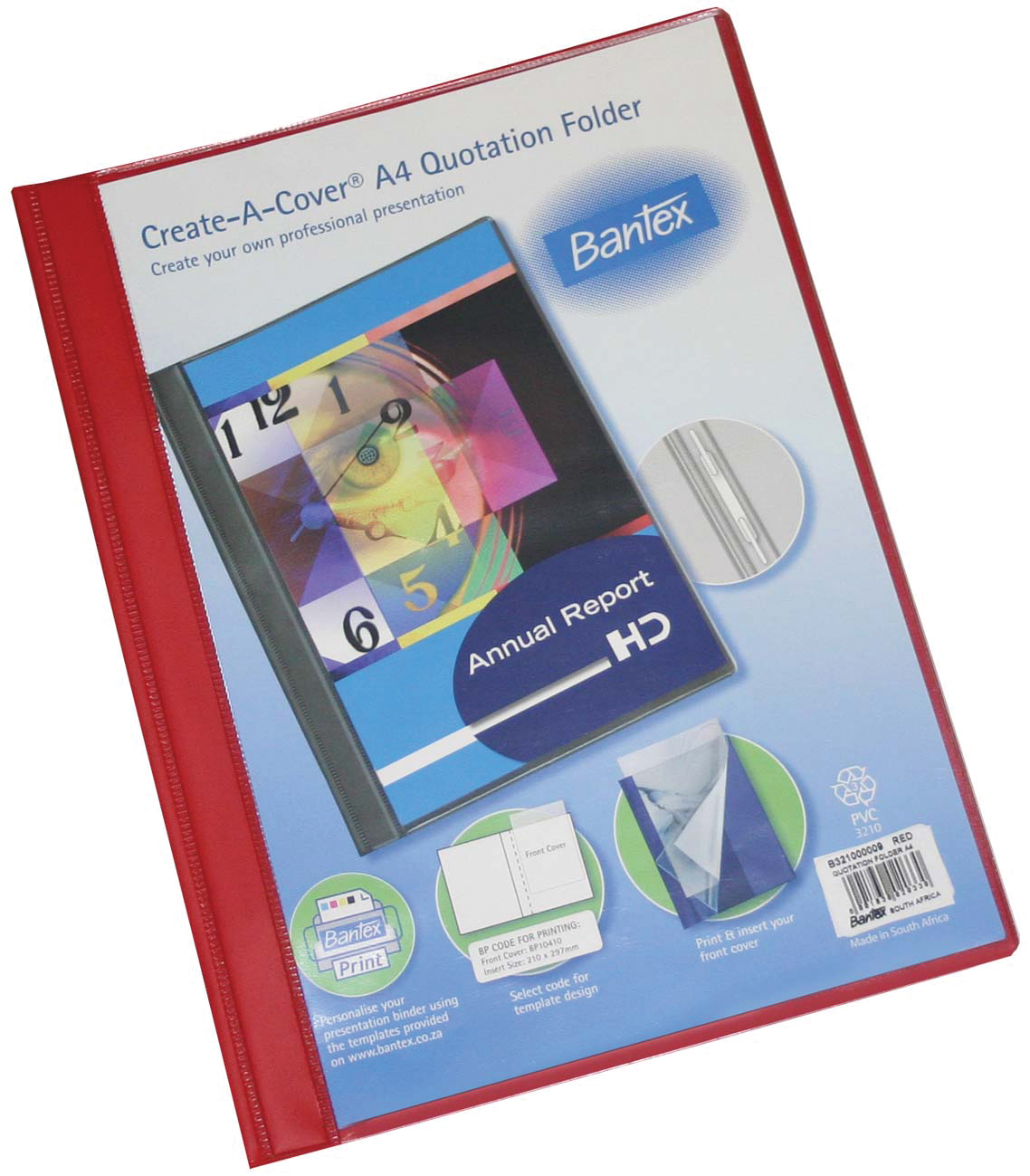 create-a-cover quotation folder - a4 - red | Dot Office National