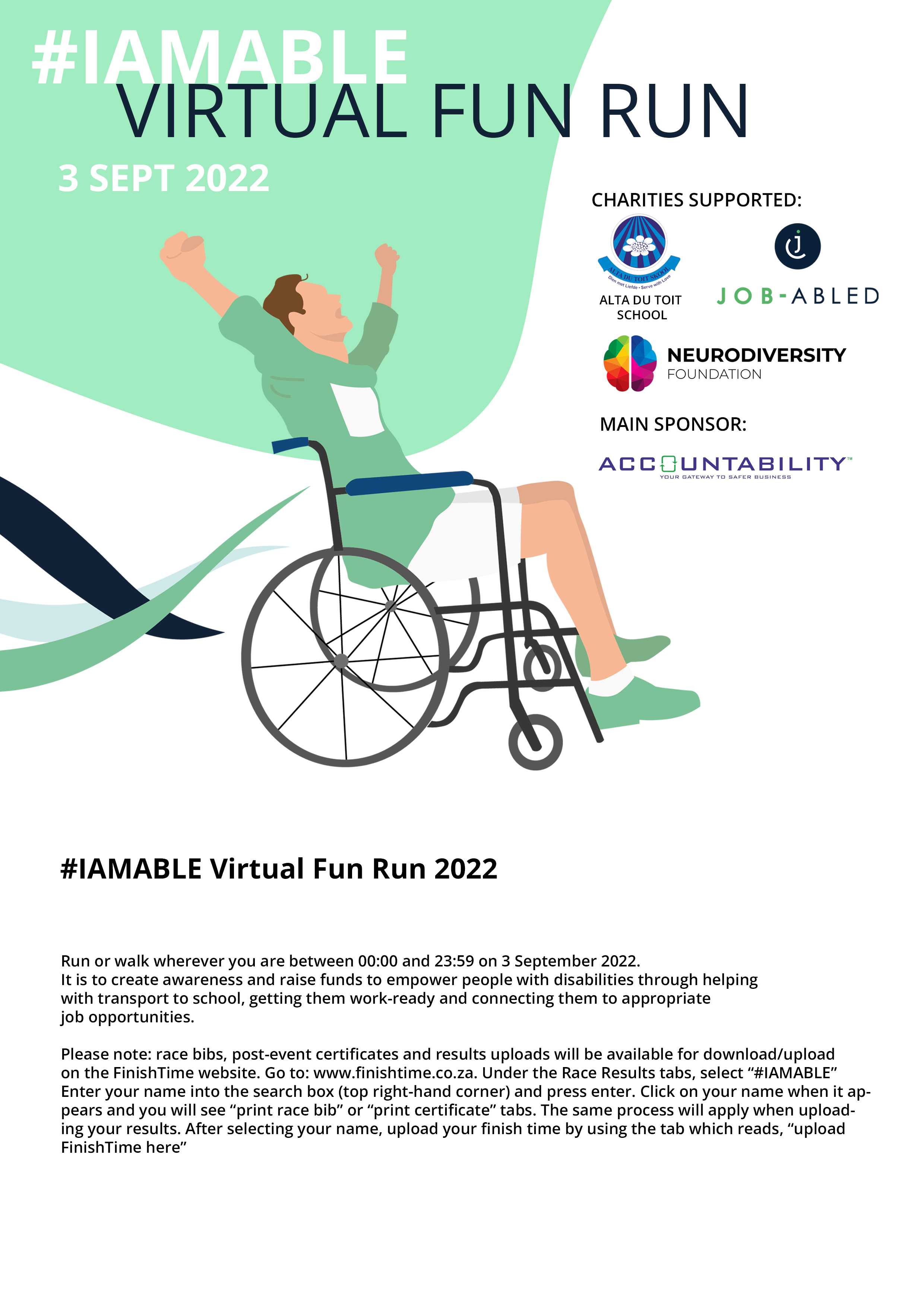 #IAmAble Virtual Fun Run 2022 | Entry Ninja – the best outdoor, fitness ...
