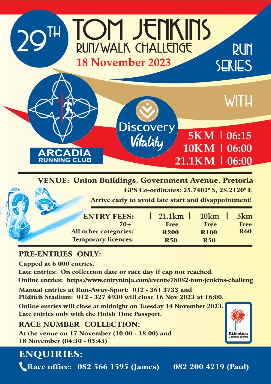 Tom Jenkins Challenge with Discovery Vitality 2023 | Entry Ninja – the ...