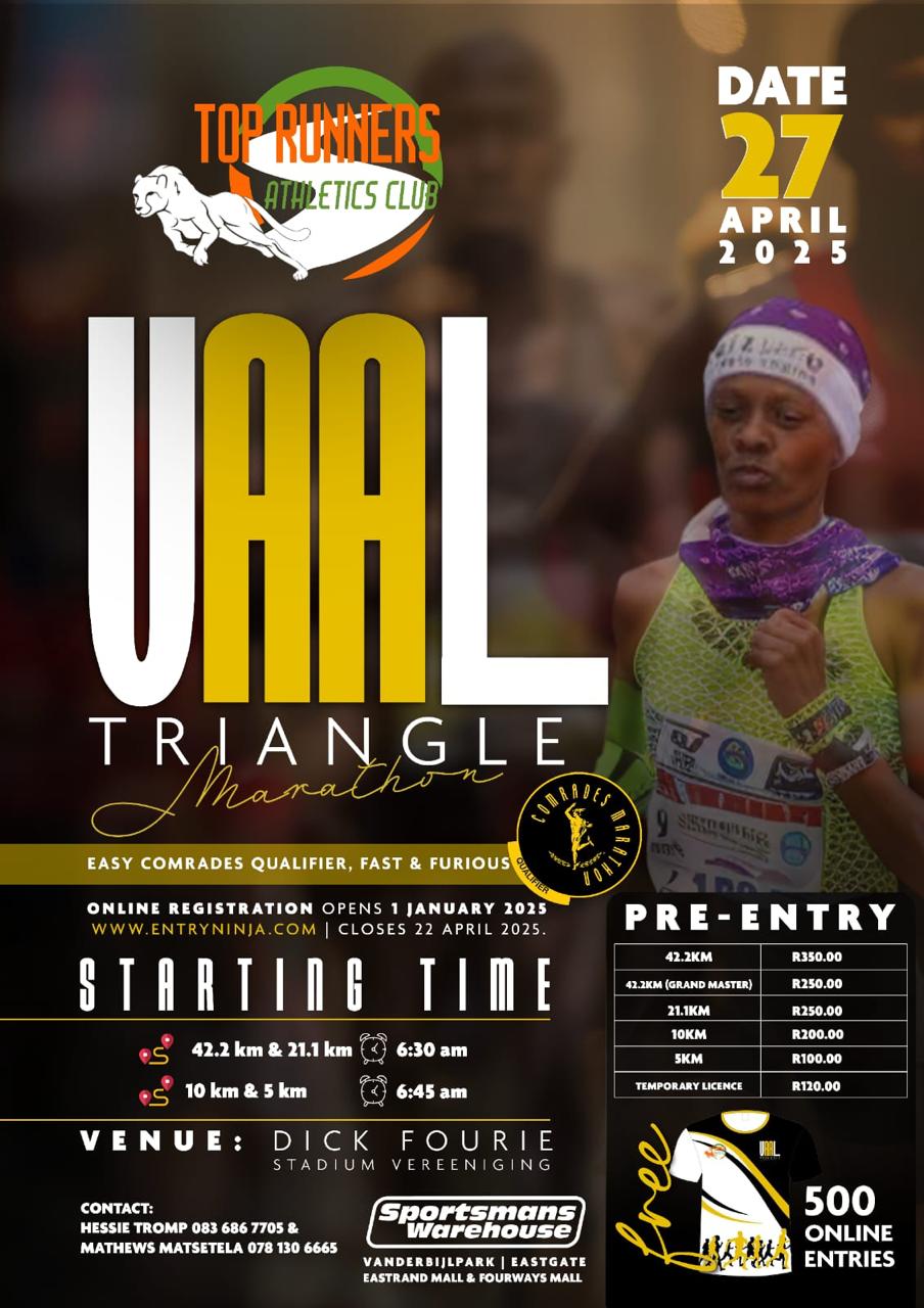 Vaal Triangle Marathon : 27 April 2025 - Modern Athlete