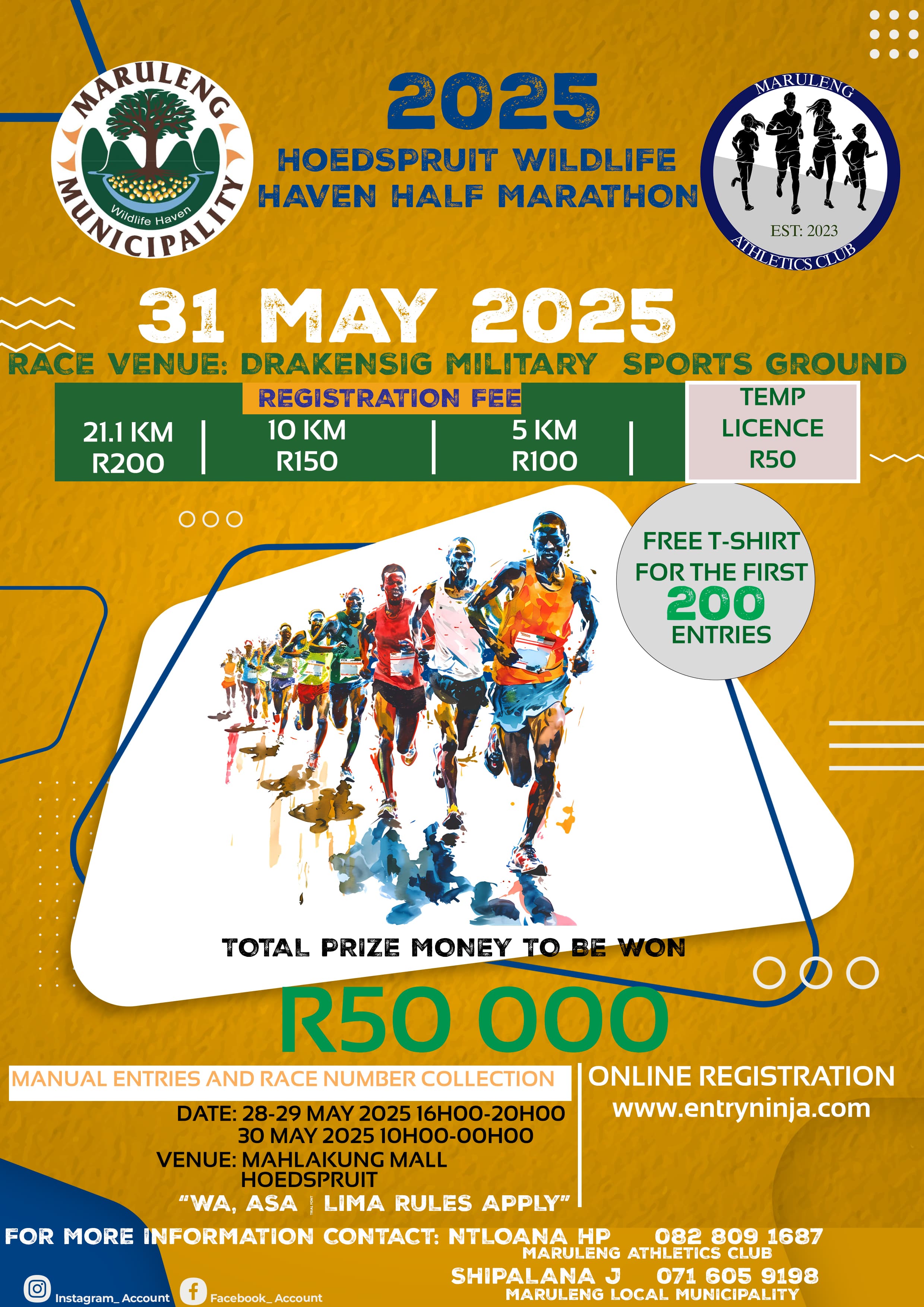 Hoedspruit Wildlife Haven Half Marathon | Entry Ninja – the best ...