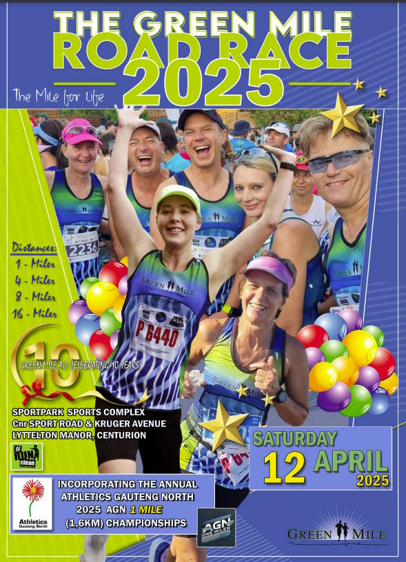 The Green Mile Road Race 2025 - Race Events and Bookings