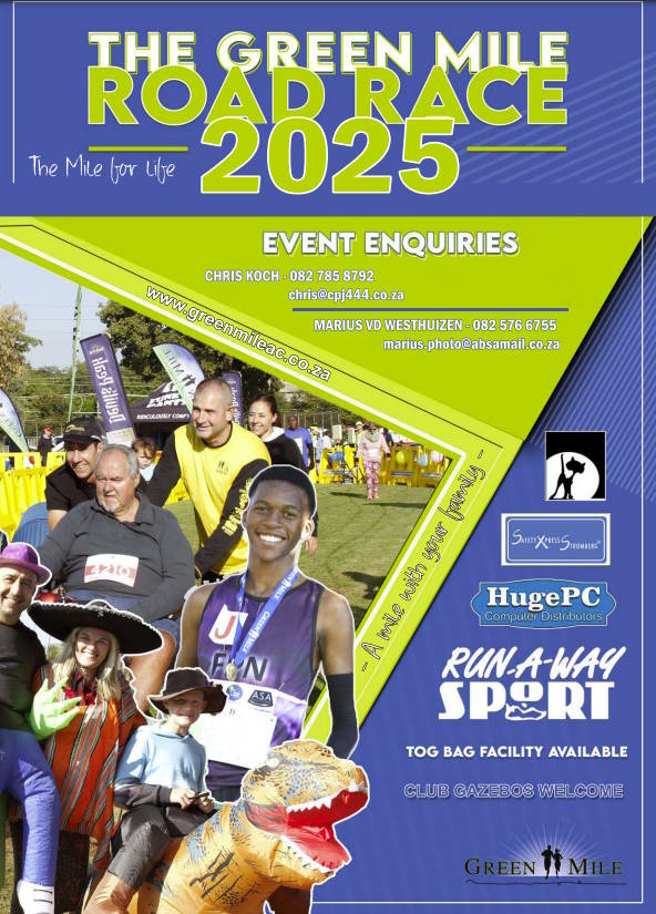 The Green Mile Road Race 2025 - Race Events and Bookings