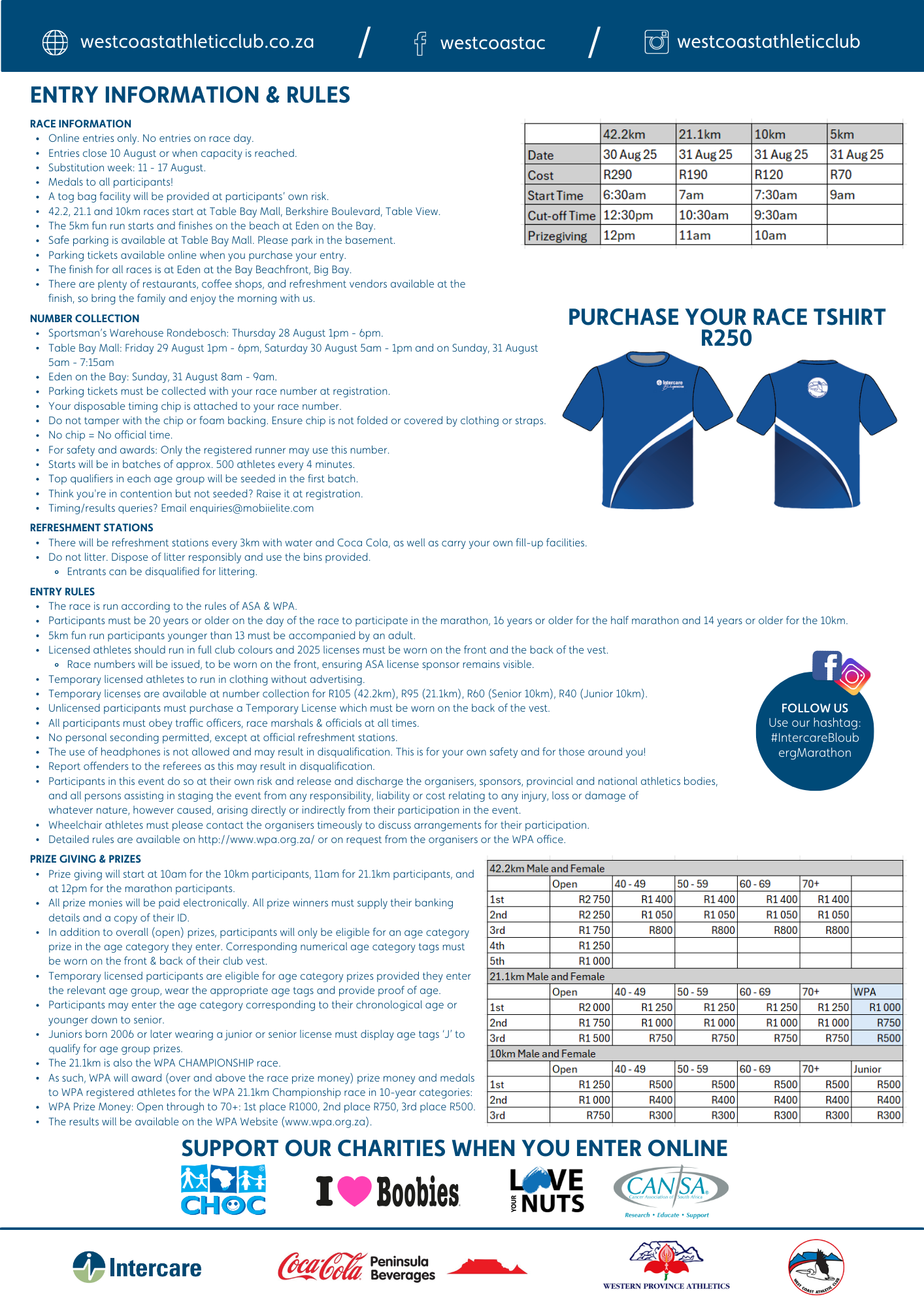 Intercare Blouberg Marathon | Entry Ninja – the best outdoor, fitness ...