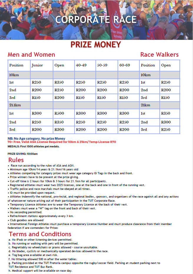 TUT Corporate Race | Entry Ninja – the best outdoor, fitness and ...