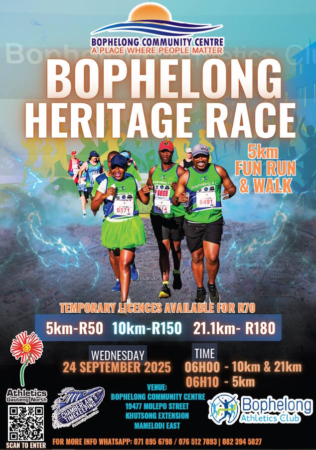 Bophelong Road Race : 24 September 2025 - Modern Athlete