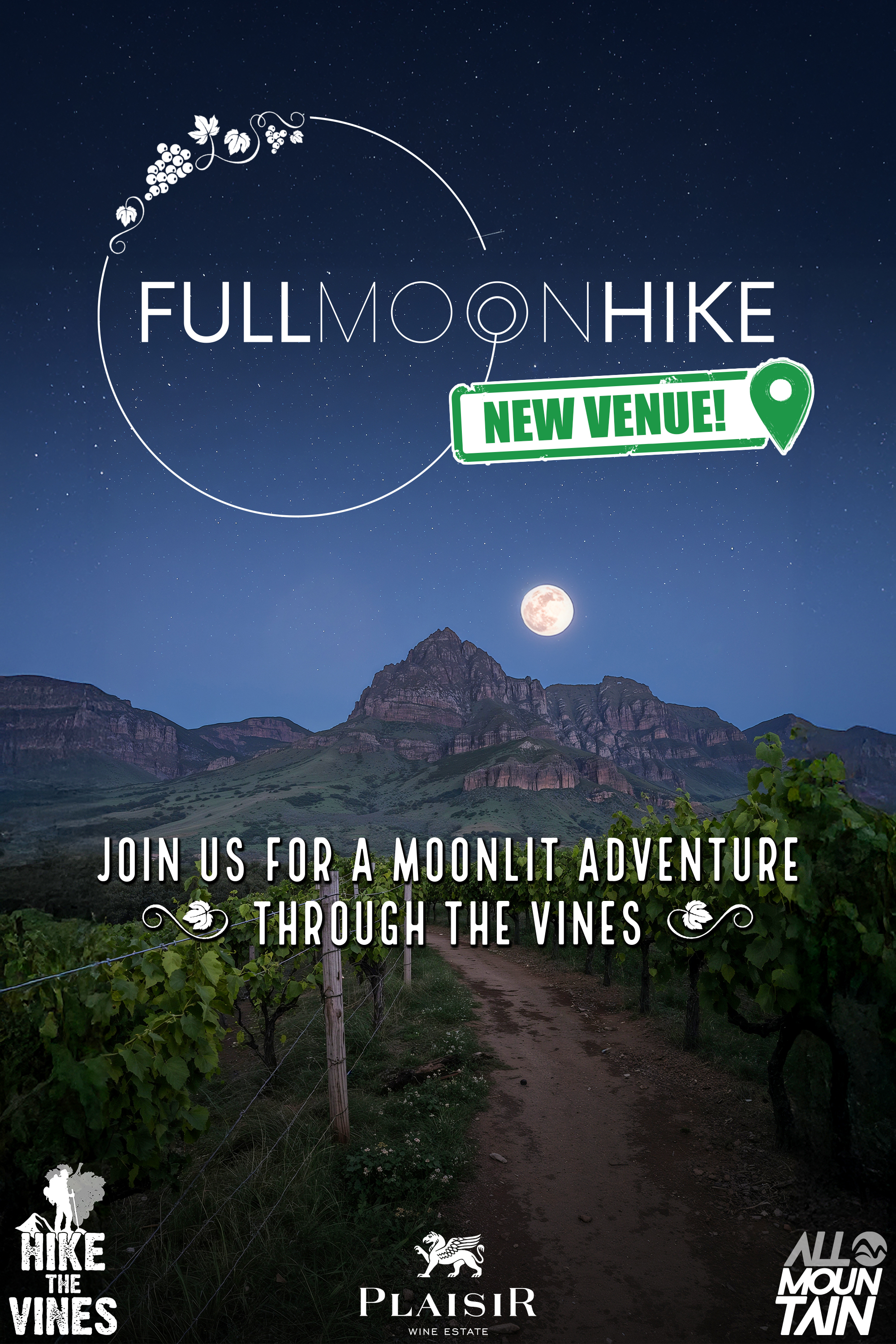 Full Moon Hikes, February 2026 - Race Events and Bookings