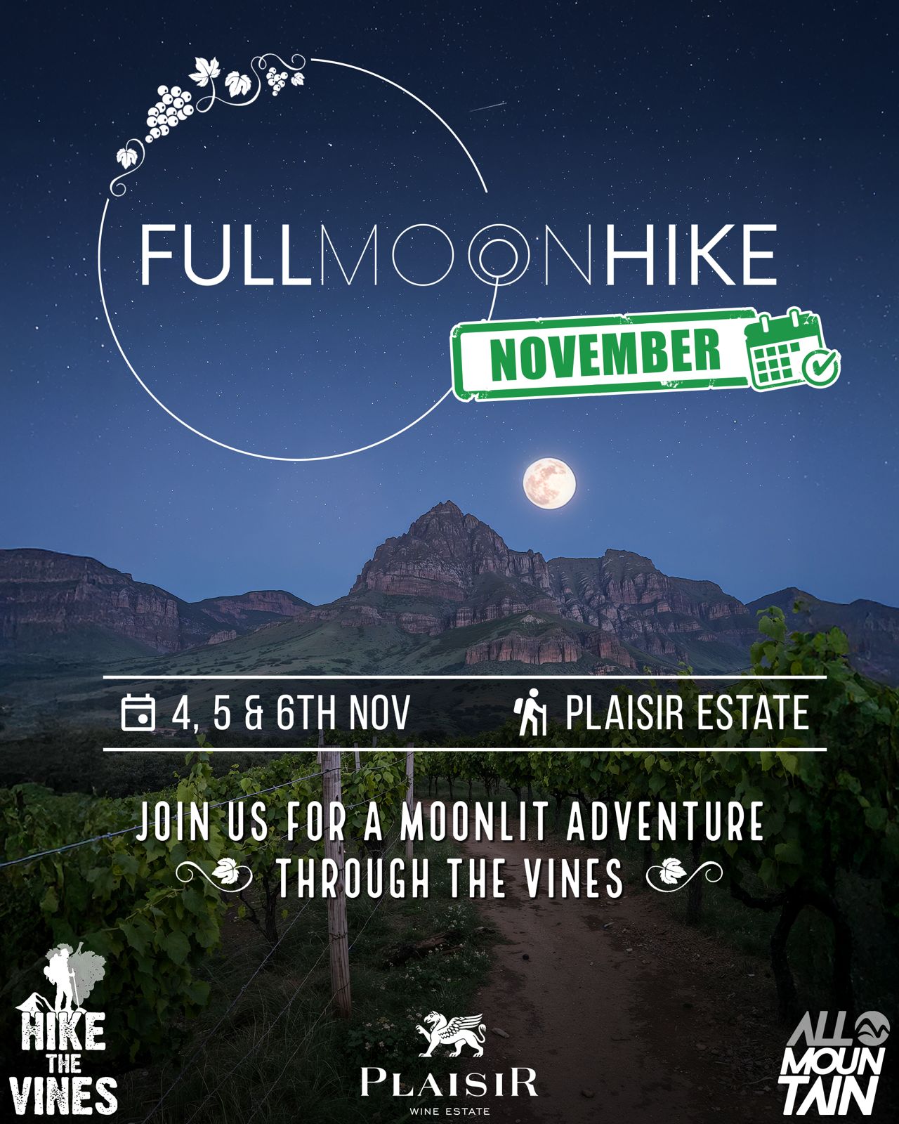 Full Moon Hikes, November 2025 | Entry Ninja – the best outdoor ...