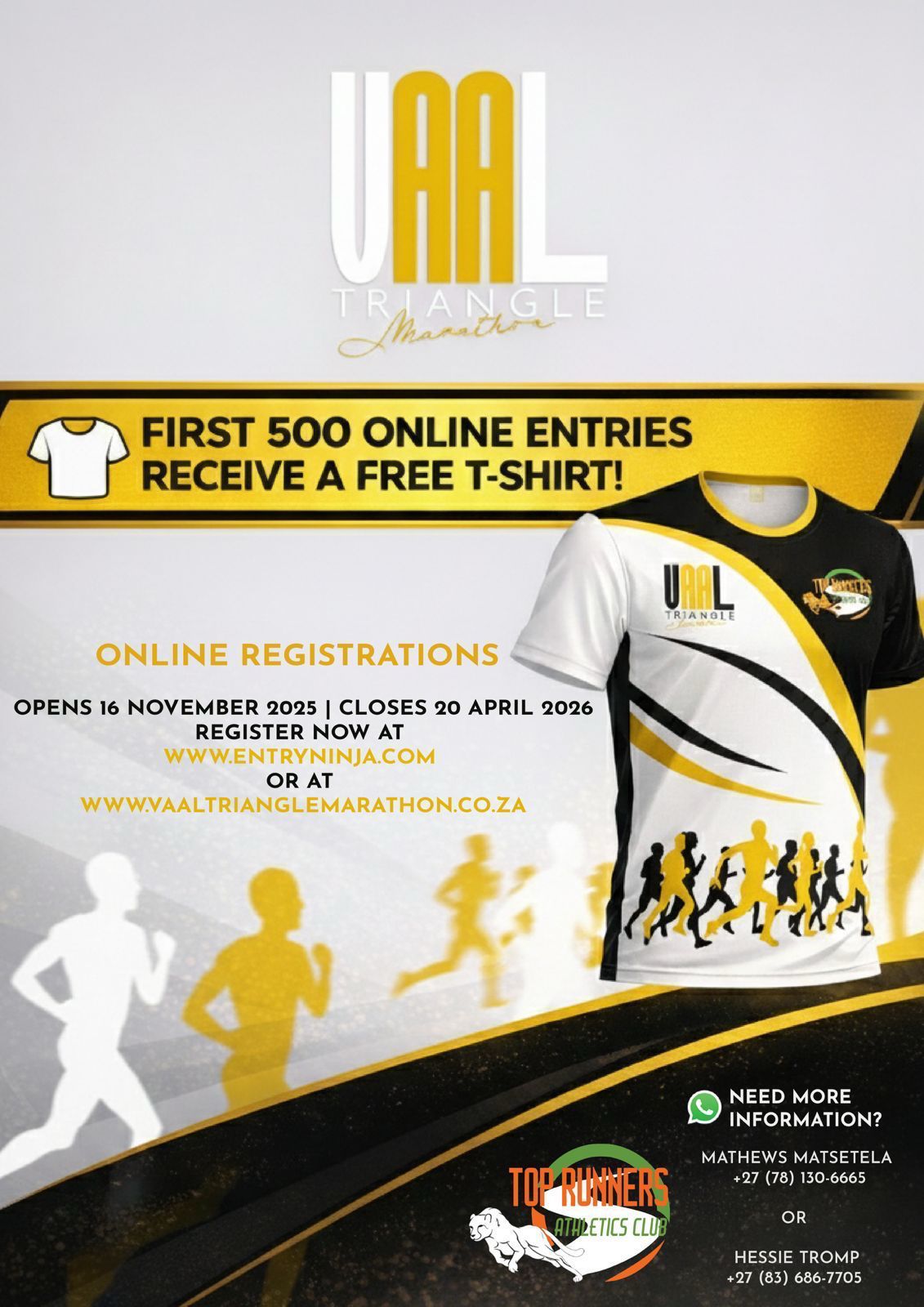 Vaal Triangle Marathon | Entry Ninja – the best outdoor, fitness and ...